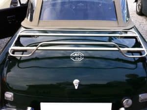 MGB Luggage Rack - Stainless, Steel Chrome & Black Racks